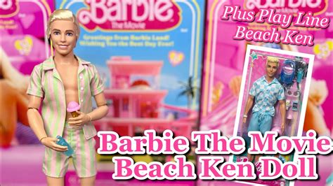 Barbie The Movie Beach Ken Doll Ryan Gosling PLUS Play Line Beach Ken