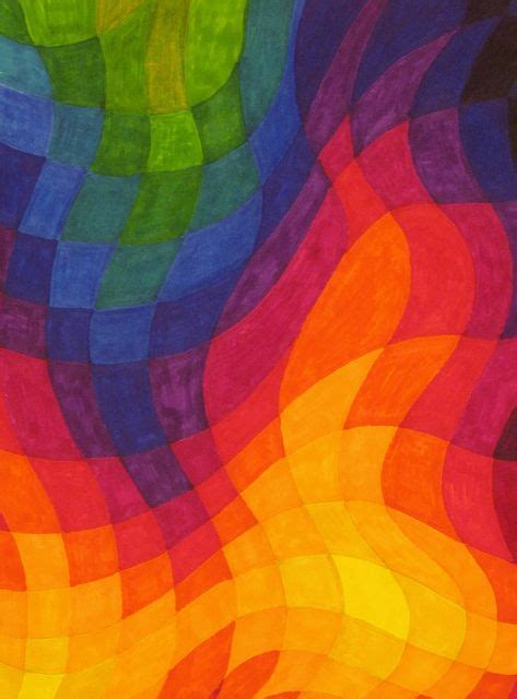 Cold Warm Contrast Painted Colors Kunst Unterrichten Kunstideen