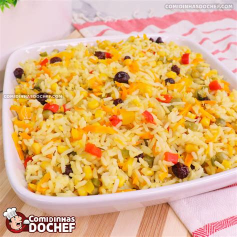 Arroz à Grega Passas Comidinhas do Chef