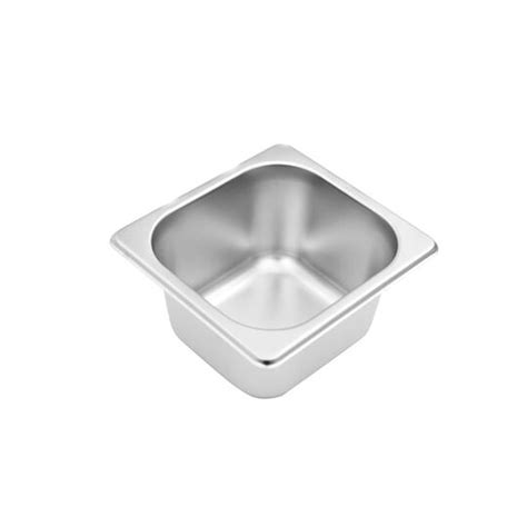 Bandeja para baño maría de acero inoxidable tamaño sexto GN1 6 100