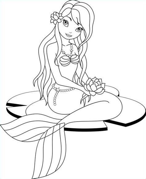 100 Coloriages Sirènes à Imprimer Gratuitement