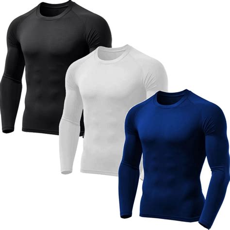 Kit 3 Camiseta Proteção Solar Térmica Compressão Segunda Pele Tecido