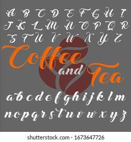 Vector Set Handwritten Alphabet Letters Stock Vector Royalty Free