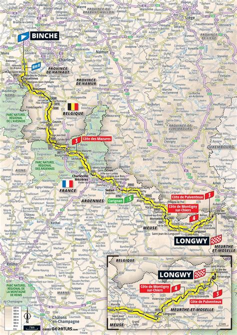 les villes étapes du Tour de France en Meurthe et Moselle depuis 1947