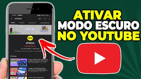 COMO COLOCAR MODO ESCURO NO YOUTUBE YouTube