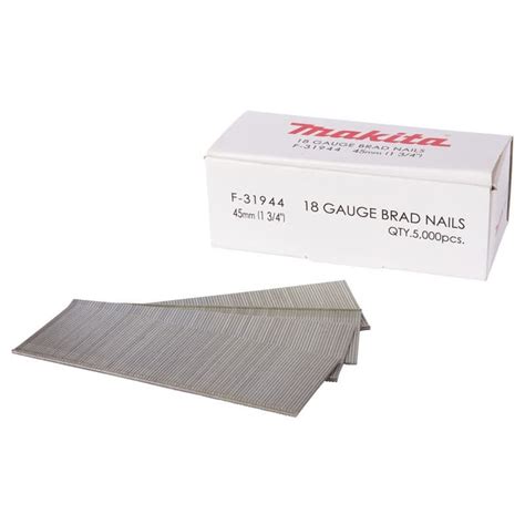 Clous à tête homme mini brads 45 mm 18 Ga pour cloueur MAKITA F 31944