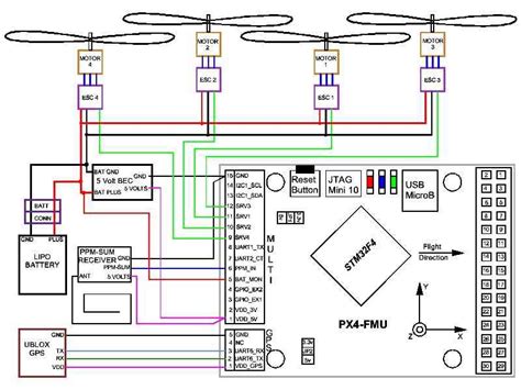 Archived Installing The Px Fmu On A Quadcopter Copter Documentation