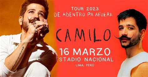 Camilo En Per C Mo Comprar Y Cu Les Son Los Precios De Las Entradas