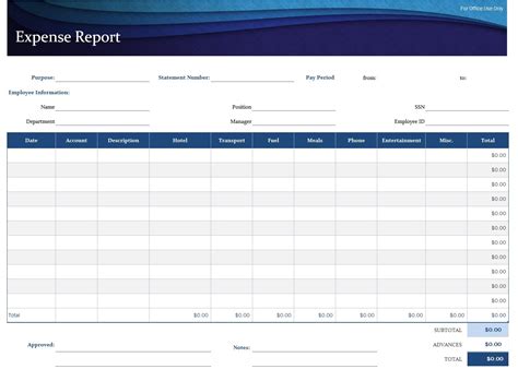 How To Use Expense Report Template In Excel Infoupdate Org
