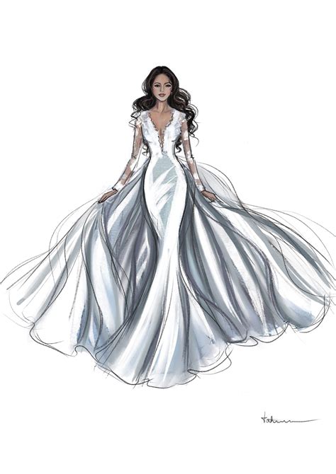 Custom Sketch Wedding Dress Custom Wedding Dress Etsy