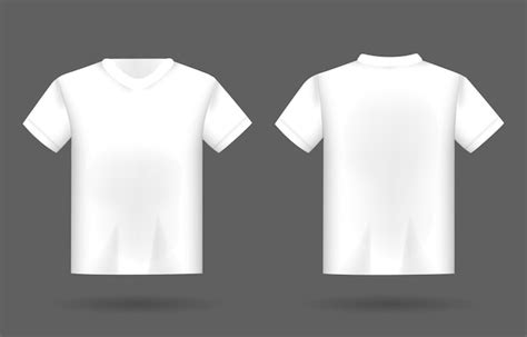 Plantilla Blanca De Camiseta D Vector Premium