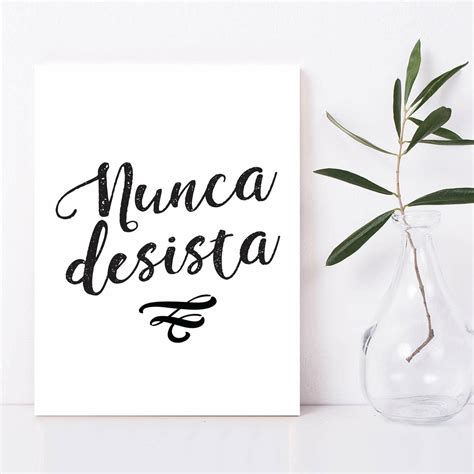 Placa Decorativa Frases de Motivação Nunca Desista 20x30cm Quartinhos