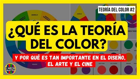 A Poster With The Words Ques La Teoria Del Color In Spanish