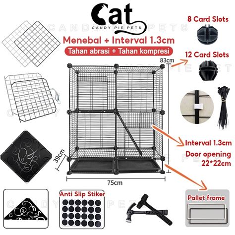 Jual Kandang Kucing Pagar Kucing Anjing Kandang Diy Kucing Set Kandang