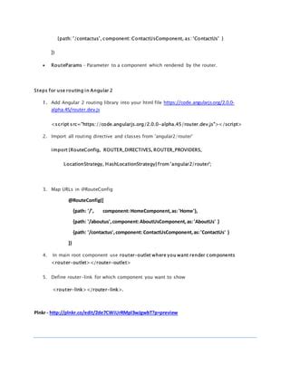 Understand Routing In Angular Pdf