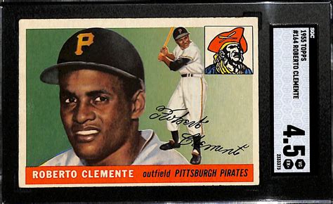 Lot Detail 1955 Topps Roberto Clemente Rookie Card 164 Graded SGC 4 5