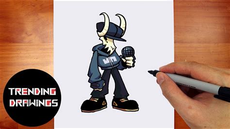 Cómo dibujar el personaje FNF MOD Tabi Easy paso a paso