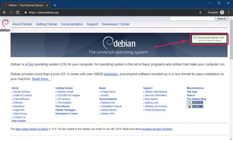installing debian 10 minimal server
