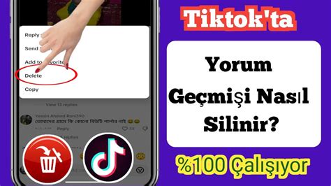 Tiktok 2024 teki Yorum Geçmişi Nasıl Silinir Tik Tok taki