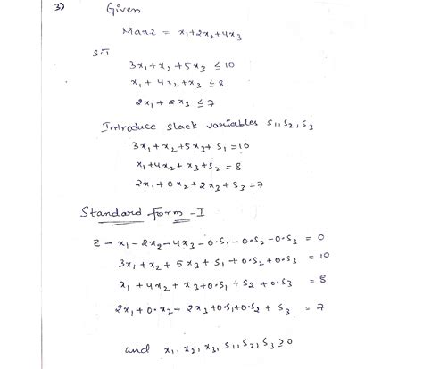 solved 3 work through the revised simplex method step by step to solve thef tutorbin