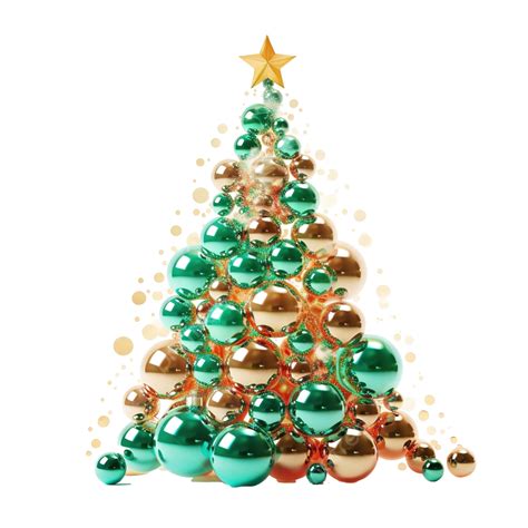 árbol De Navidad Con Burbujas PNG árbol De Navidad Pintado A Mano