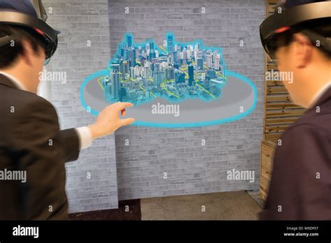 Industry Smart City Technology Concept Civil Engineer Architect