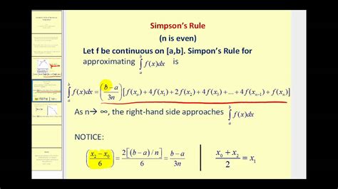 simpson s rule youtube
