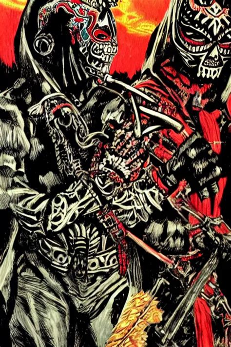 Illustration Of The Lucha Bros Rey Fenix And Pentagon Stable