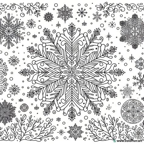 Coloriage D Un Flocon De Neige Pour L Hiver T L Charger Ou Imprimer