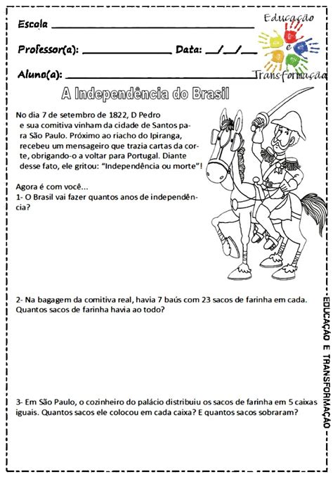 Atividades Independencia Do Brasil