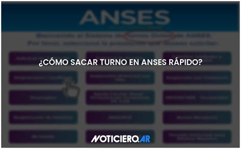 Cómo sacar turno en ANSES rápido Actualizado 2024