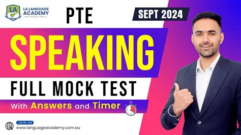 PTE Speaking Full Mock Test With Answers September 2024 II LA