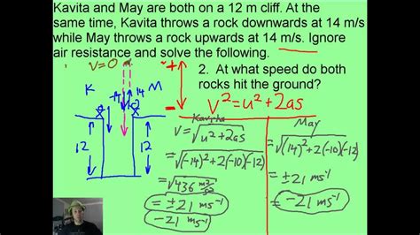 vid 2 topic 2 kinematic projectile problem and how to solve youtube