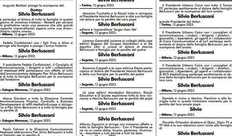 I Necrologi Per Silvio Berlusconi Sono Il Suo Ultimo Regalo Alla Stampa