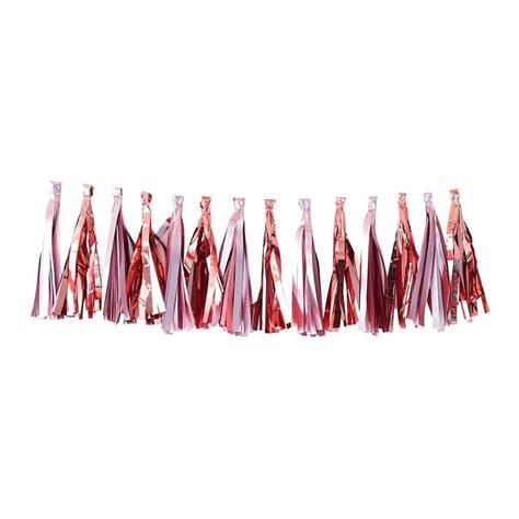 Guirlande Kvaster Lyserød Roséguld Metallic Partykungen