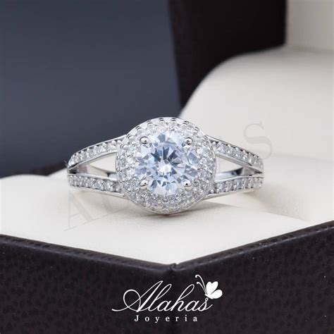Anillo de plata 925 con zirconias Joyería Alahas