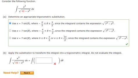 solved b apply the substitution to transform the integral