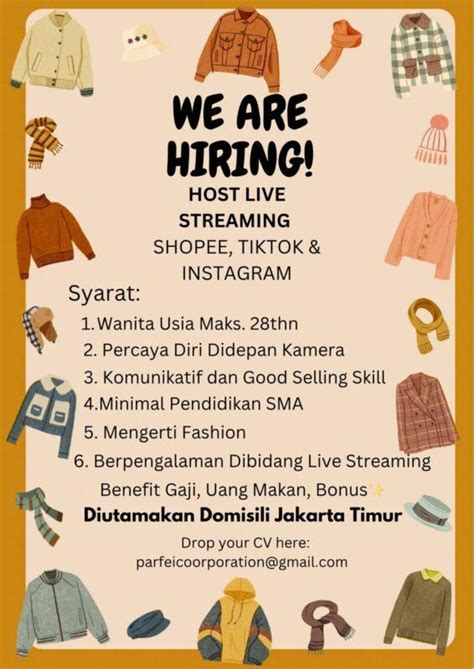 Lowongan Kerja Host Live Streaming Di Parfeilooks JakartaKerja