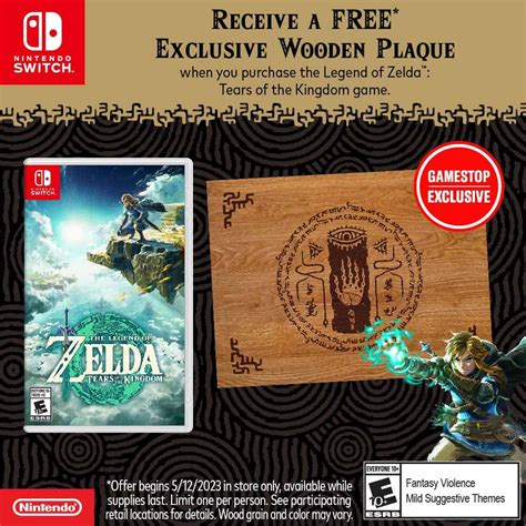 Pre Purchase Zelda Tears Of The Kingdom At GameStop And Get A Free