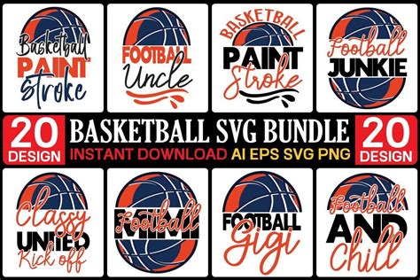 Basketball Svg Bundle Bundle Creative Fabrica