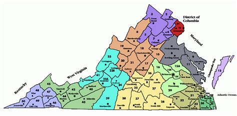 Virginia House District Map Virginia Map
