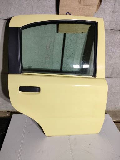 FIAT PANDA II 2 2003 2012r DRZWI PRAWY TYŁ PRAWE TYLNE ŻÓŁTE 541 Z