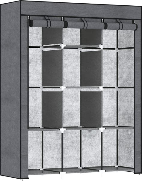 UDEAR Garde Robe Transportable Armoire De Rangement Penderie En Tissu