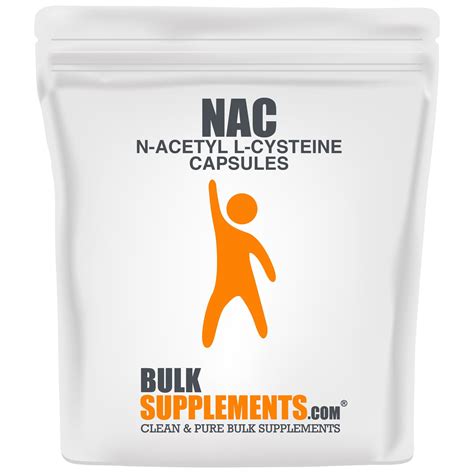 Buy BulkSupplements NAC N Acetyl L Cysteine Capsules 600 Mg