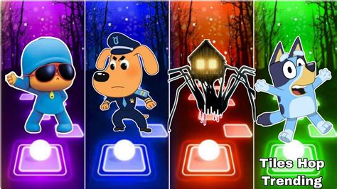 Pocoyo Sheriff Labrador Spider House Head Bluey Bingo Who Is