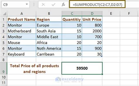 How To Multiply Two Columns And Then Sum In Excel ExcelDemy