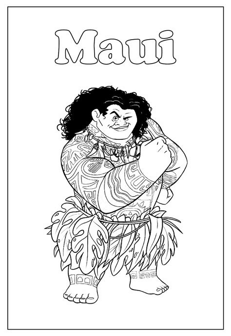 Desenhos Do Moana Para Colorir