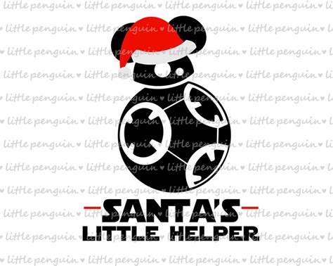 STAR WARS SVG Christmas Svg BB8 Svg Hohoho Santa Claus Hat Star