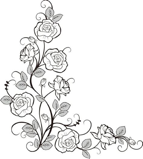 Rose Coloring Pages Realistic 101 Coloring Flower Drawing Roses