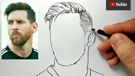 How To Draw a Lionel Messi Karakalem Futbolcu Lionel Messi Yüz Portre
